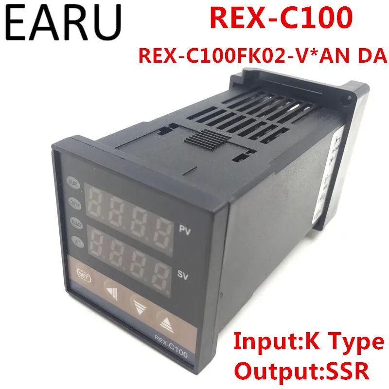 Thermostat Numérique Pid Rex-c100 * An Da, Contrôleur De Température, Sortie Ssr 0-rex-c100fk02 ...
