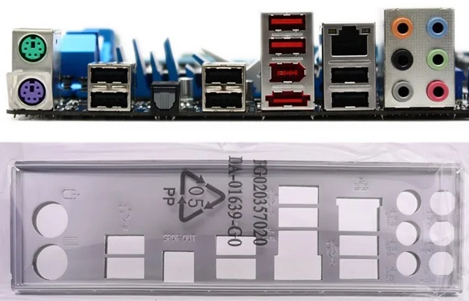 New-I-O-shield-back-plate-of-motherboard-for-P7P55D-M4A79XTD-EVO-just ...
