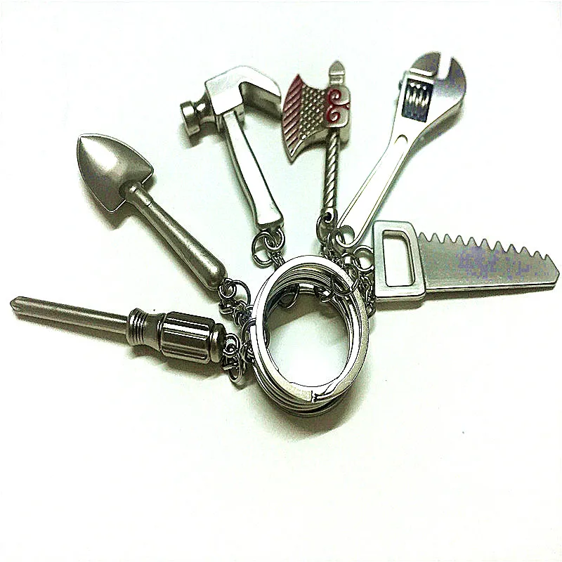 New Creative Mini Metal Tool Keychain For Simulation Scoop Key Ring ...