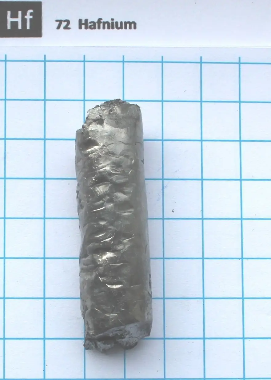 50 gram 99.99% Hafnium metal Crystal Bar - Pure Element 72 sample - buy ...