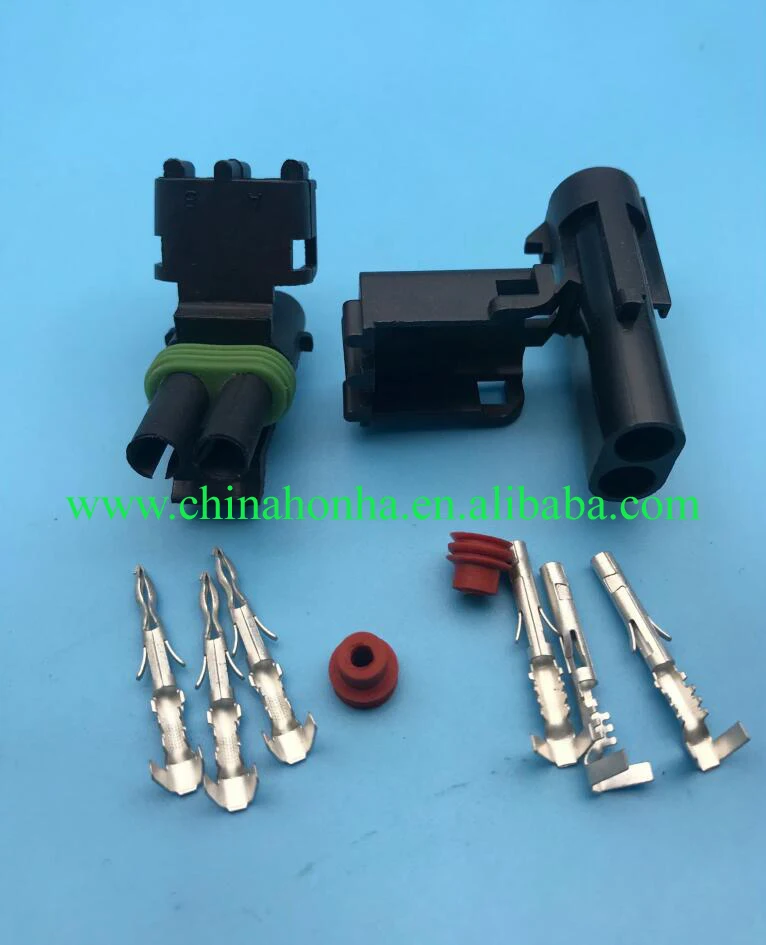 100 pçs/lote 12015972 & 12010973 Para O Pacote Clima 2 Pin Kit Conector ...