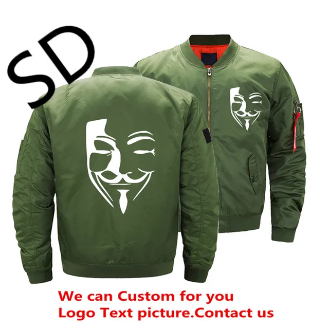 Dropshipping USA Size anonymous mask hacker Jacket Men Hip Hop Jacket ...