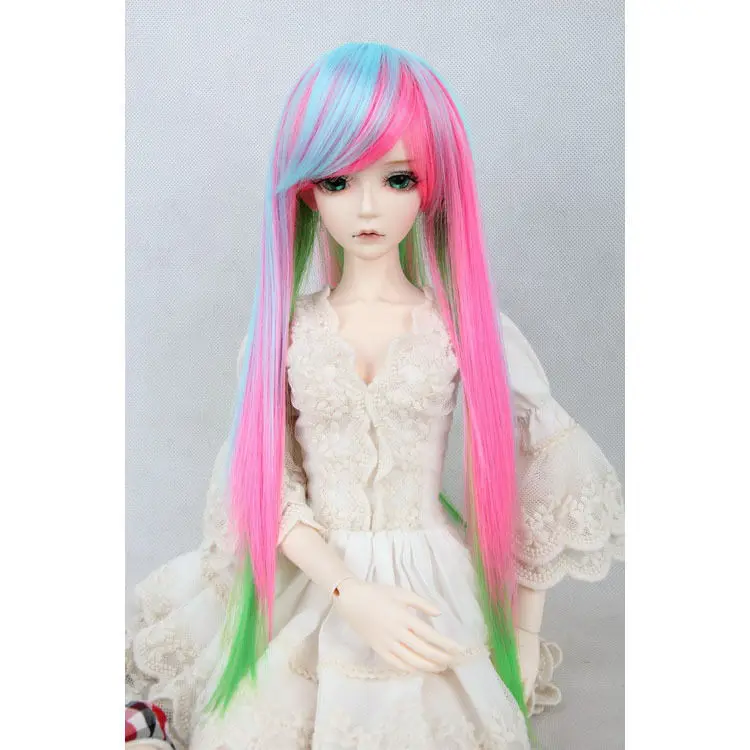 [Wamami] 97 # peluca larga recta colorida que cabe en 1/4 MSD AOD DOD ...