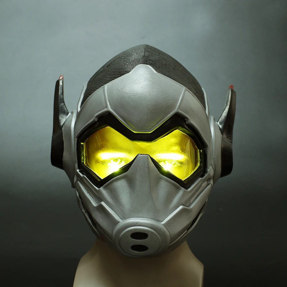 2018 Movie Antman 2 Antman And The Wasp Helmet Led Mask Latex Cosplay ...