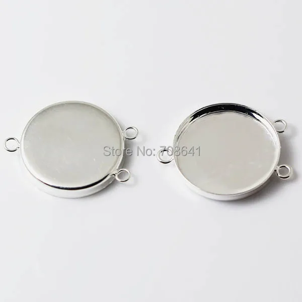 Blank Round Deep Bezel Tray With 3 Loops Connectors Bases Cameo ...
