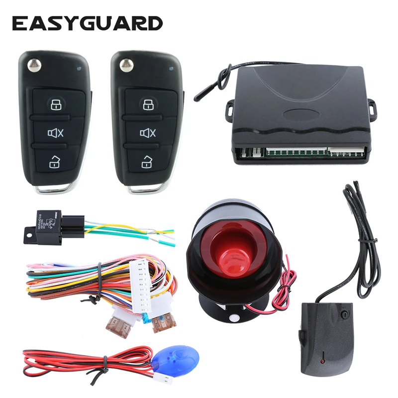 Easyguard Car Alarm System Universal Central Door Locking Keyless Entry ...