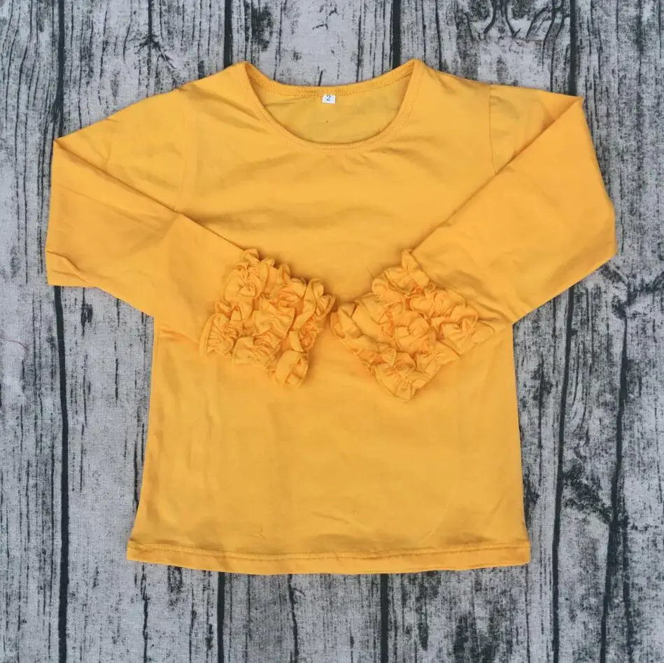 high quality girls ruffle shirts wholesale fashion pattern icing ...