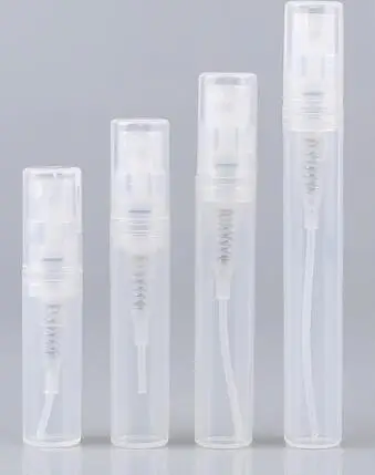 1000pcs 2ml 3ml 4ml 5ml Small Plastic Perfume Spray Bottle Clear Sample ...