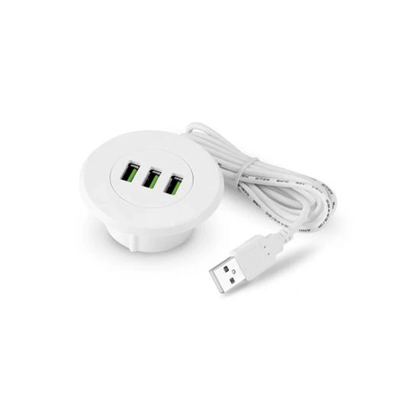 New Peripherals Computer Office Desk 5cm Round Hole Data Read Three ...
