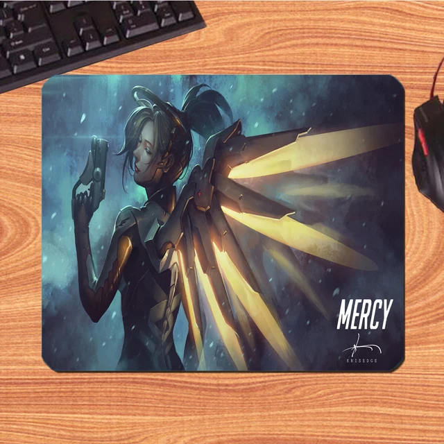 Overwatch Mouse Pad Anti Slip Optical Giant Gaming Mouse Pad Manufacturer Mercy Free Shipping