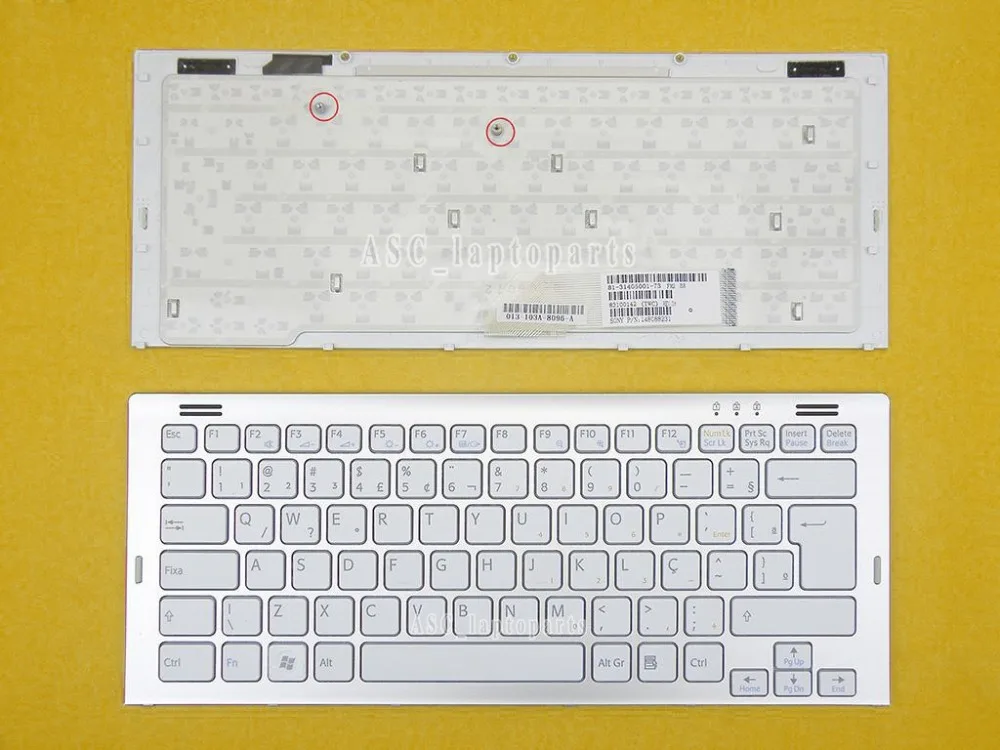 BR Brazil Portuguese Teclado Keyboard For SONY VGN SR Laptop Silver ...