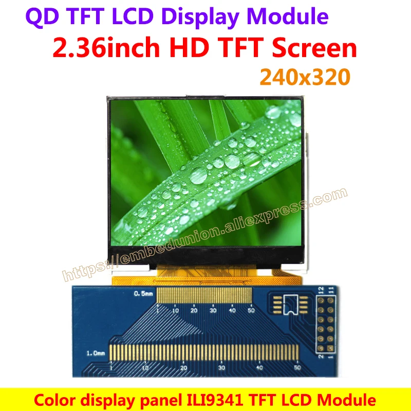 2.36inch Color LCD Screen modules Drive Demo Board HD 240X320 LCD ...