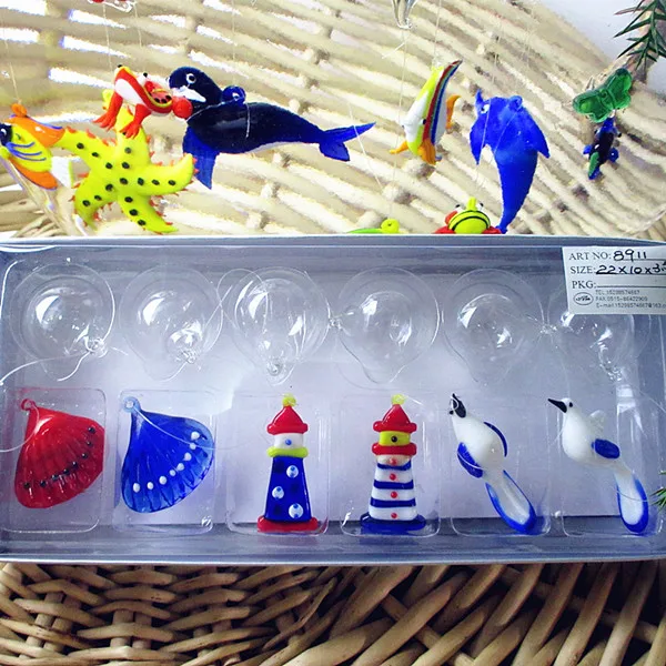 Glass Blown Small Multicolored Fish Art & Collectibles Glass Art Glass ...