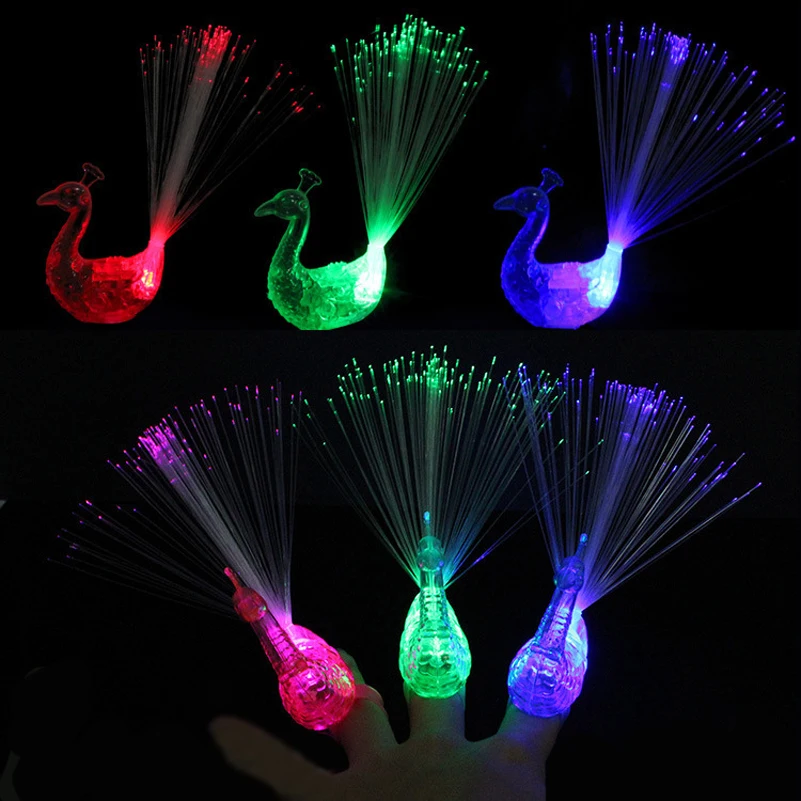 Colorful-Light-up-Toys-Luminance-Glow-Flash-luminous-Flashing-Peacock ...