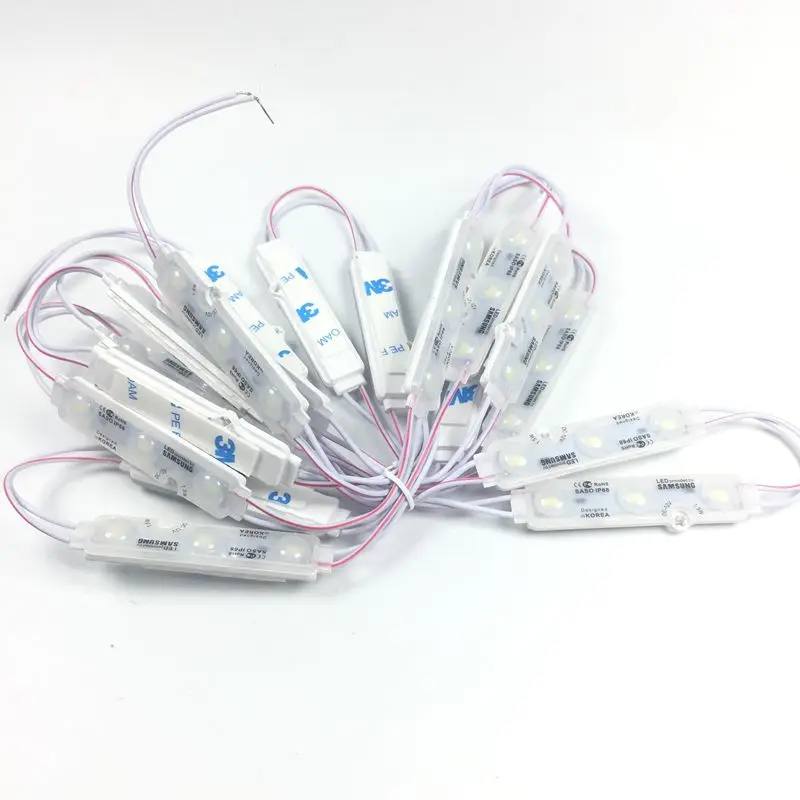 10pcs/lot Cool white 5730 LED Module Waterproof 5730 3LEDs Injection ...