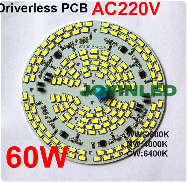 60W Dimmable 4800 5000LM Downlight CE&RoHS AC220v LED pcb Ceiling ...