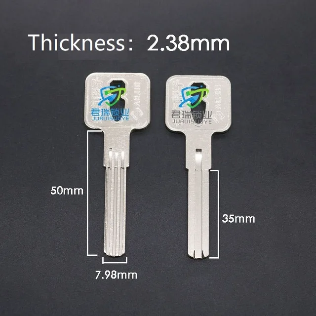 Je034 Dimple Key Embryo Home Key Blade Replacement Length 50mm(10pcs ...