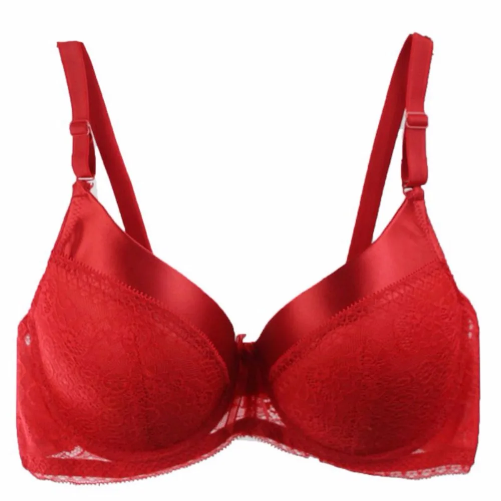 NEW Classic Women Brassiere Bra Big Size 85D 90D Full Cup Mother Lace