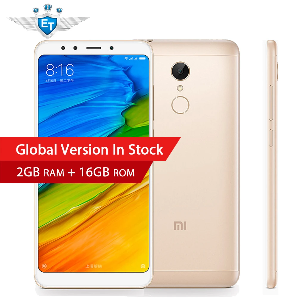 Xiaomi Redmi 5 2GB RAM 16GB ROM Global Version 5.7'' 18:9 Full Screen ...