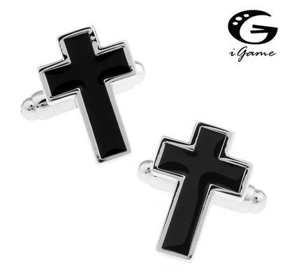 IGame gemelos cruzados para hombre, diseño de Cruz Negra, Material de ...