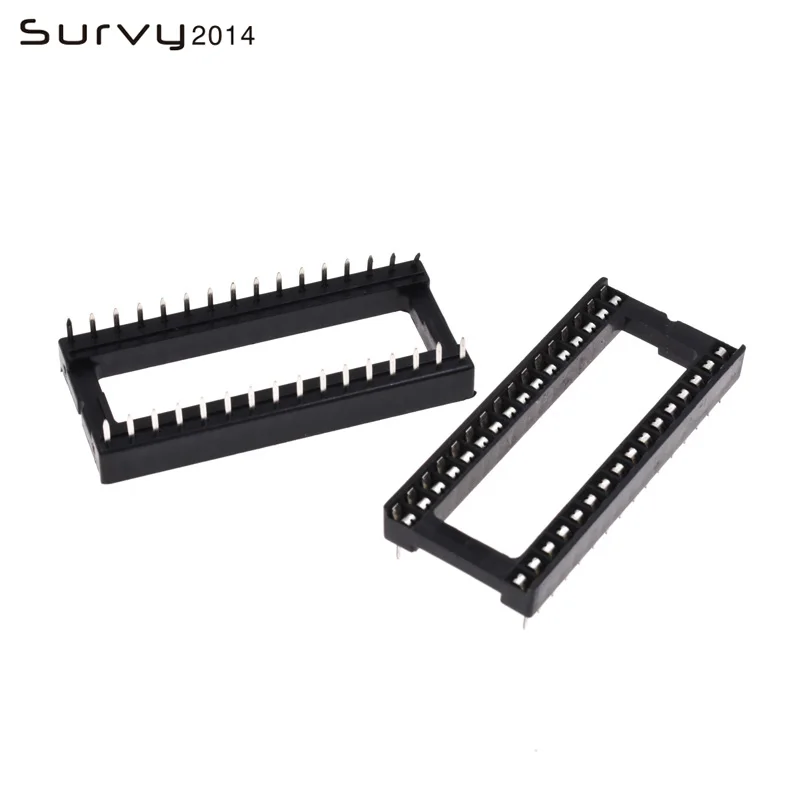 10pcs Dip Ic Sockets Adaptor Solder Type Socket Kit 6 8 14 16 18 20 24 ...