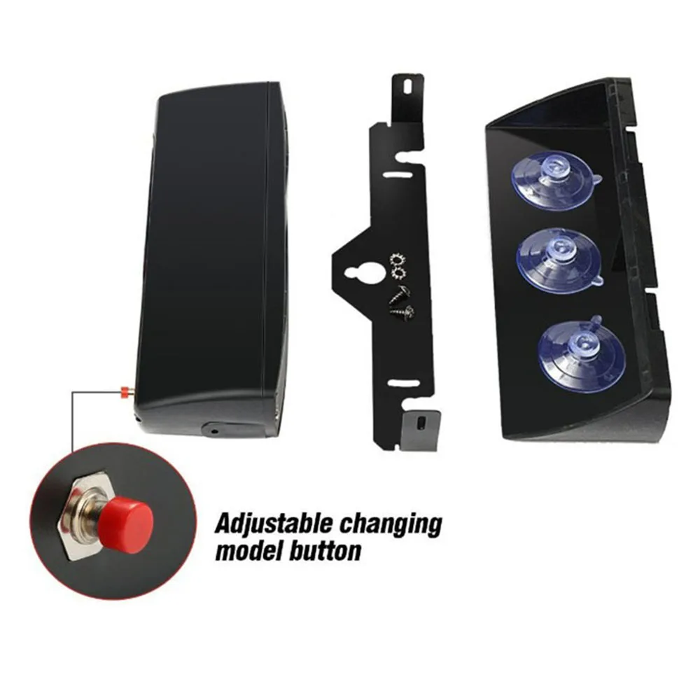 16 LEDs 18 Flashing Modes 12V Car Truck Emergency Flasher Dash Strobe ...