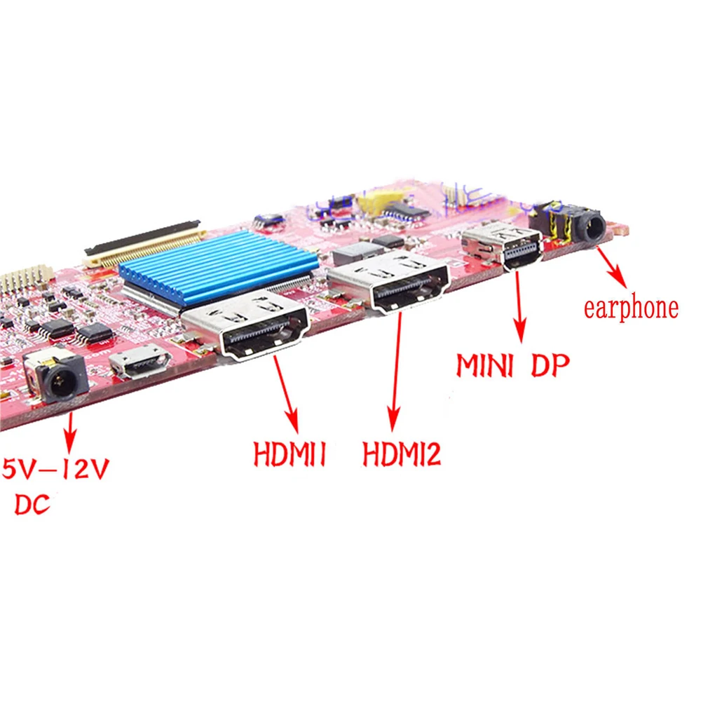 eDP 4K LCD Controller Board Dual HDMI 2.0+MINI DP Work For B173ZAN01.0 ...