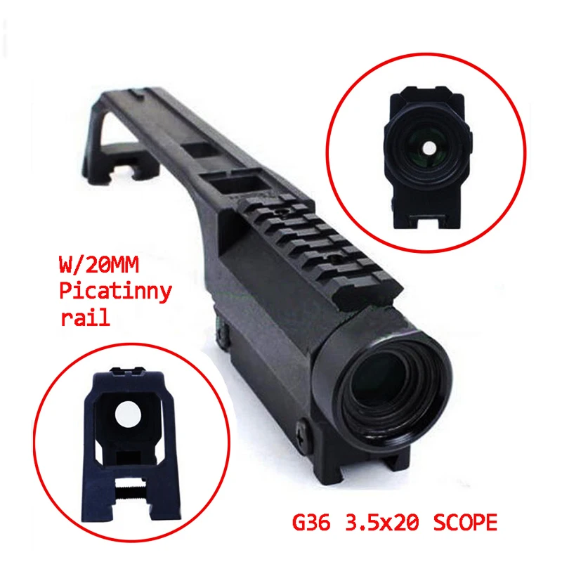 Airsoft Tactical Rifle Scope G36 Carry Handle 3.5x Scope Sight with ...