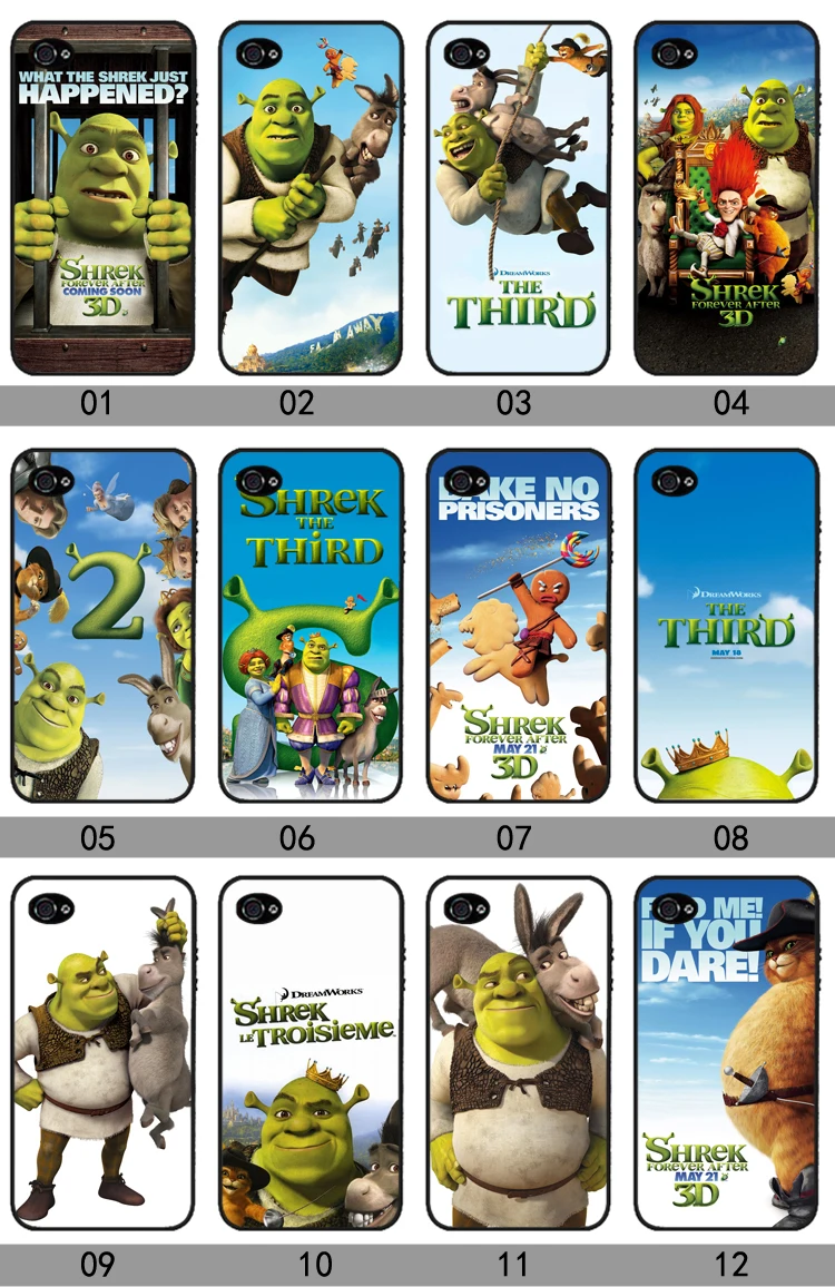 Free shipping new arrive The Movie The Shrek Silicon phone cases for i ...