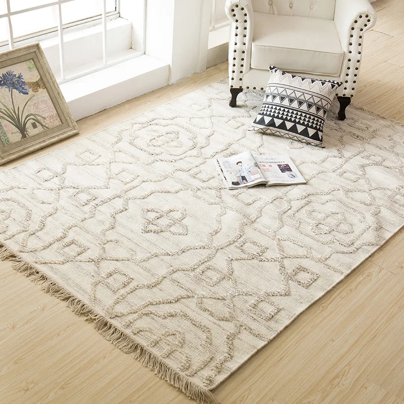 India imported living room carpet simple modern style tea table carpet ...