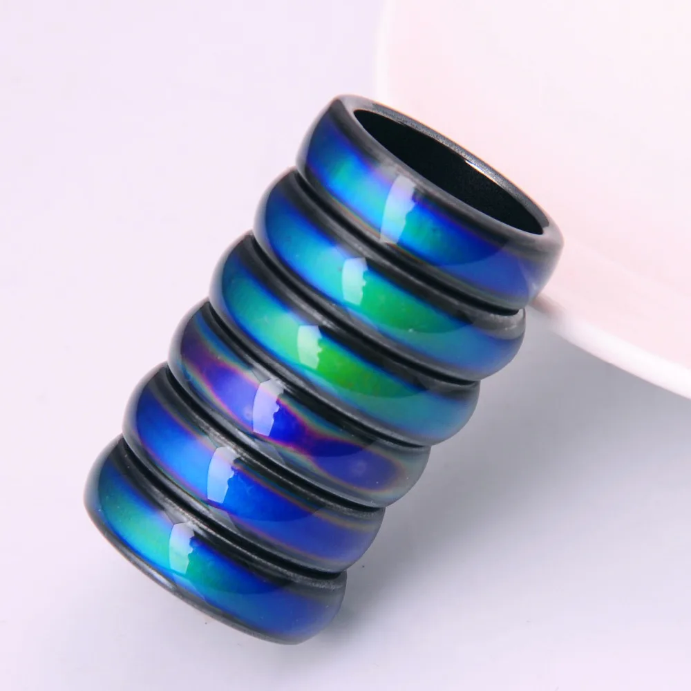 10Pc/Lot mixed Size Magnetic Rings Natural Stone Magnetic Mood Change ...