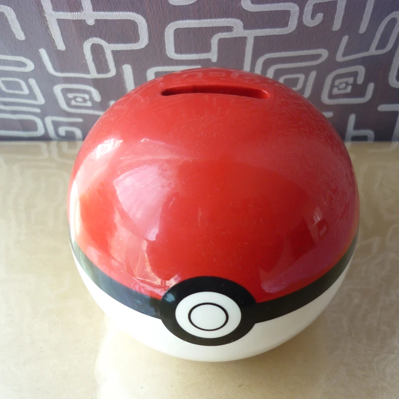 Drop shipping New Cute pokemon poke ball Stole Coin Piggy Bank Size ...