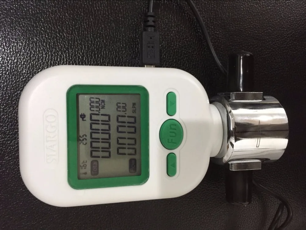 Digital gas flow meter air digital display meter test air/ oxygen ...