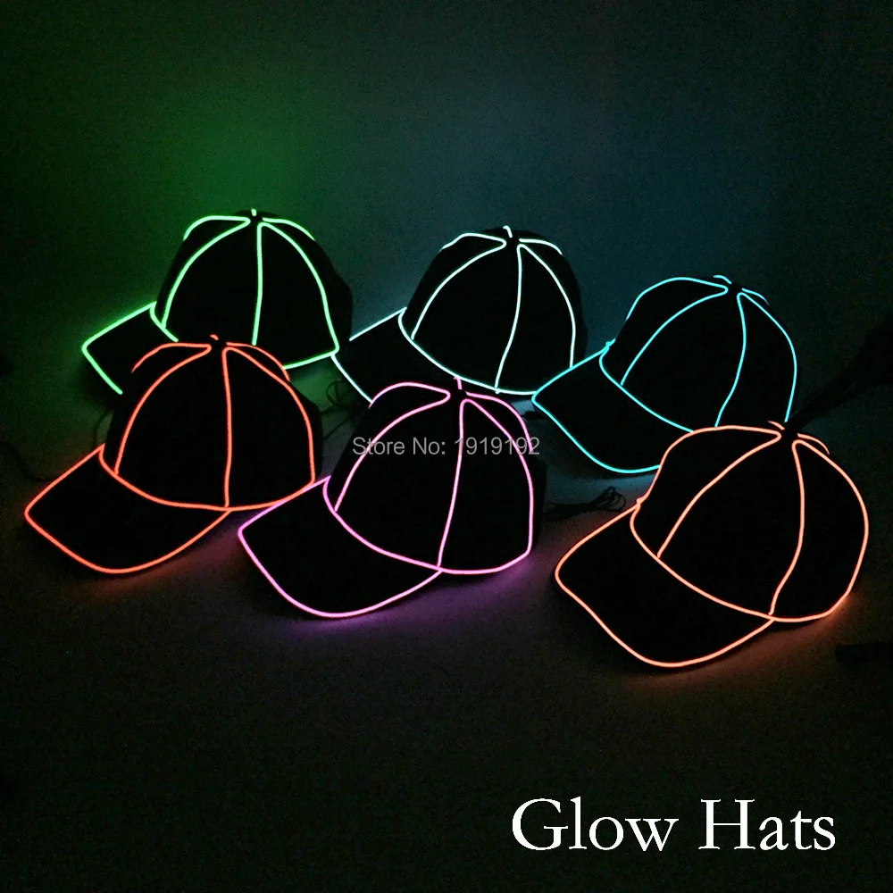 Wholesale Glow Baseball Hats Party Supplies 10 Colors Available Led ...