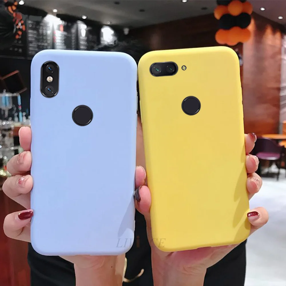 Силиконовый чехол ярких цветов для Xiao mi Red mi Note 5 7 Pro 6 mi 8 ...