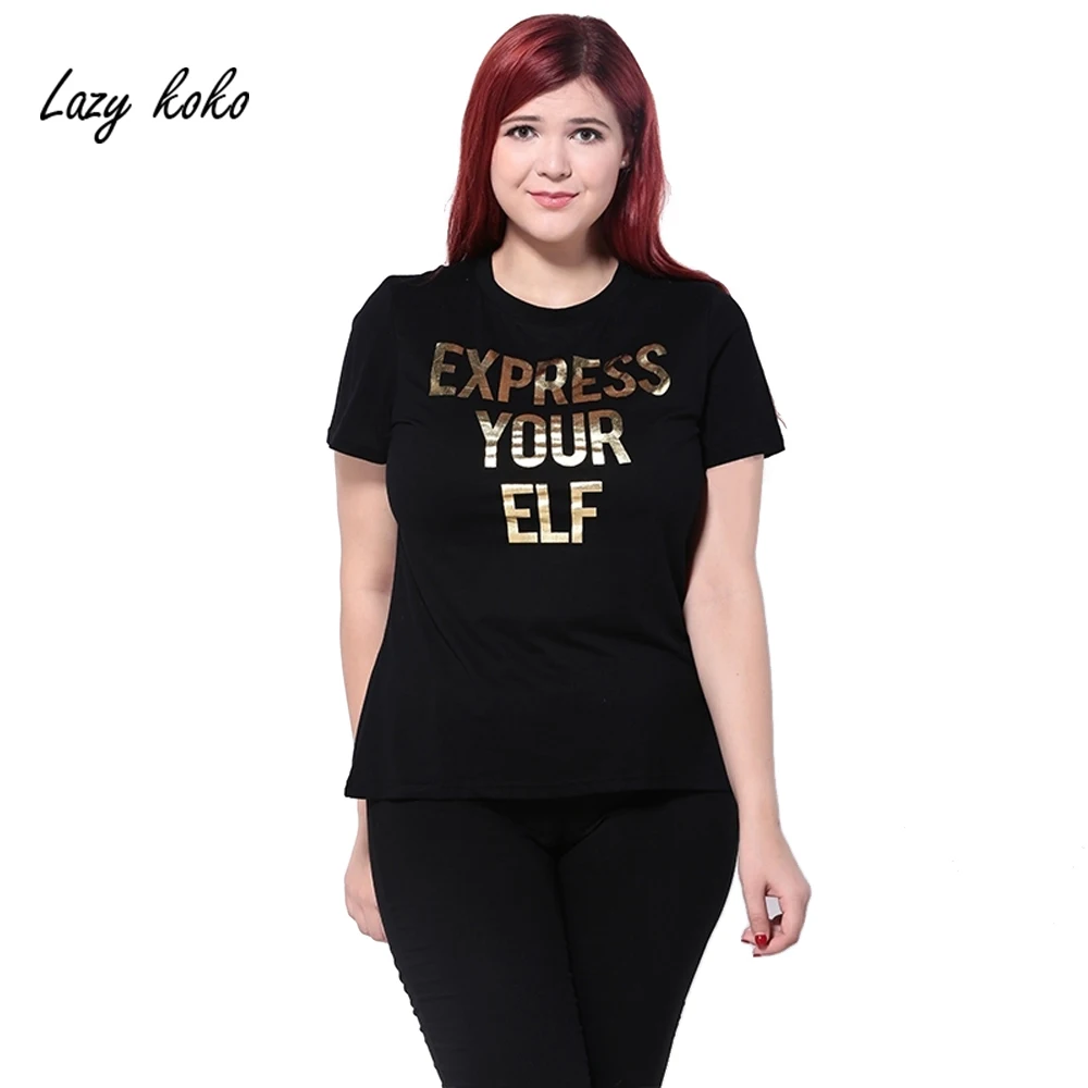 Lazy KoKo Plus Size New Fashion Women Casual Short Sleeve Loose Summer ...