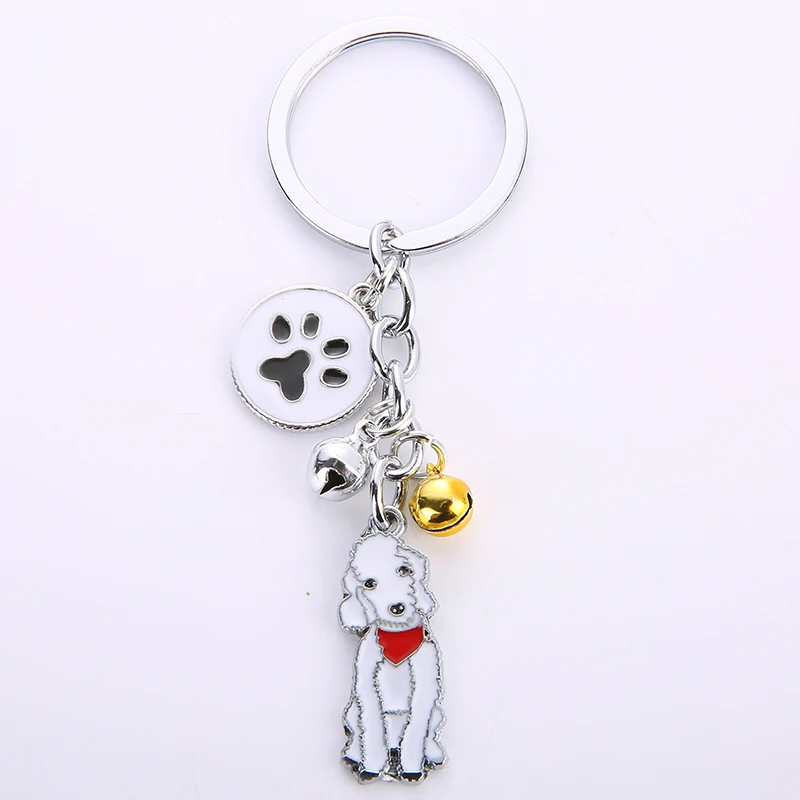 Fashion Jewelry Bellington Dog Keychain Pet Dogs Key Ring Animal ...