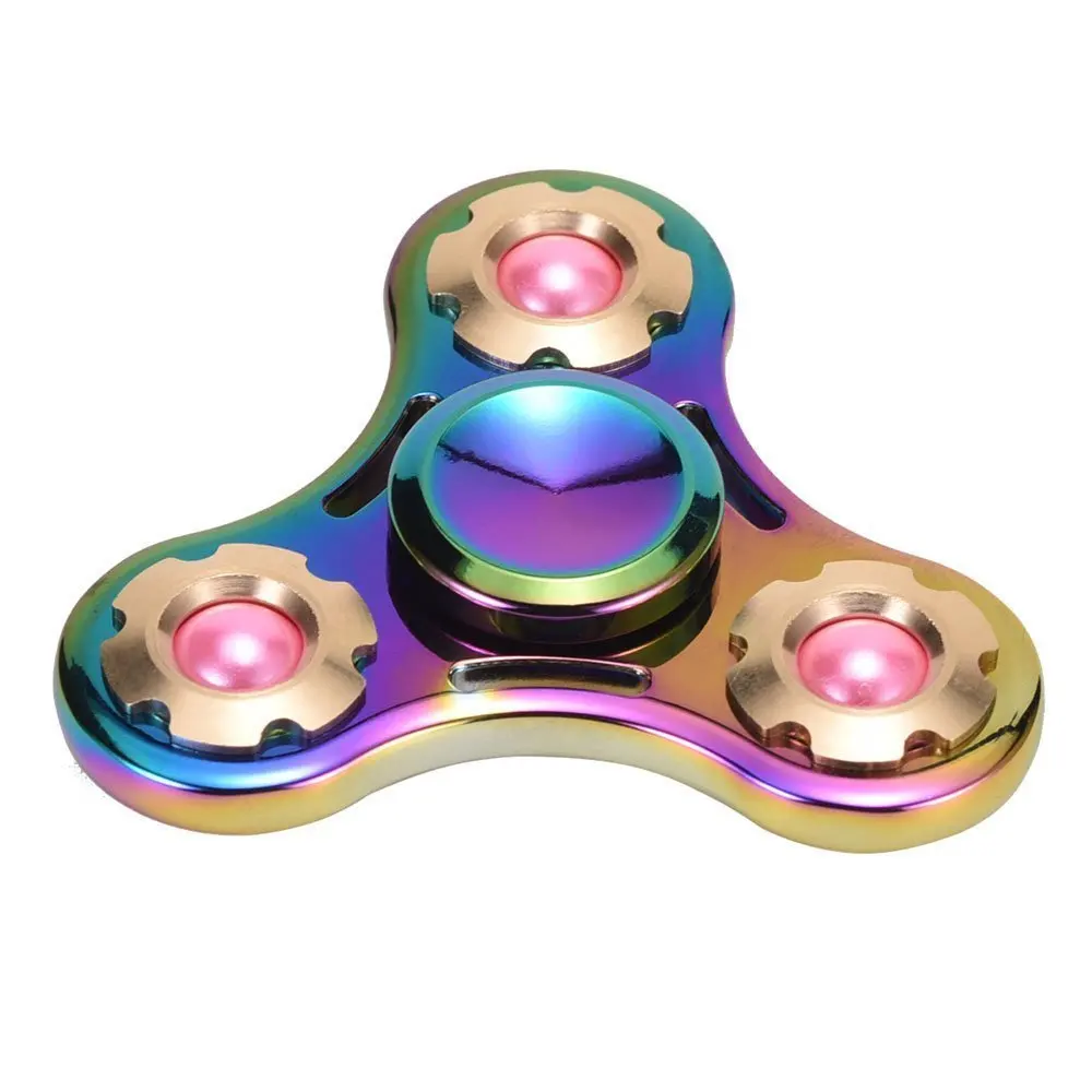 Fidget spinner Fingertip gyro Colorful Metal Finger Gyro Spinner fidget ...