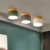 [dbf]macaroon Iron+wood Led Ceiling Light 5w 12w Surface Mount Ceiling ...
