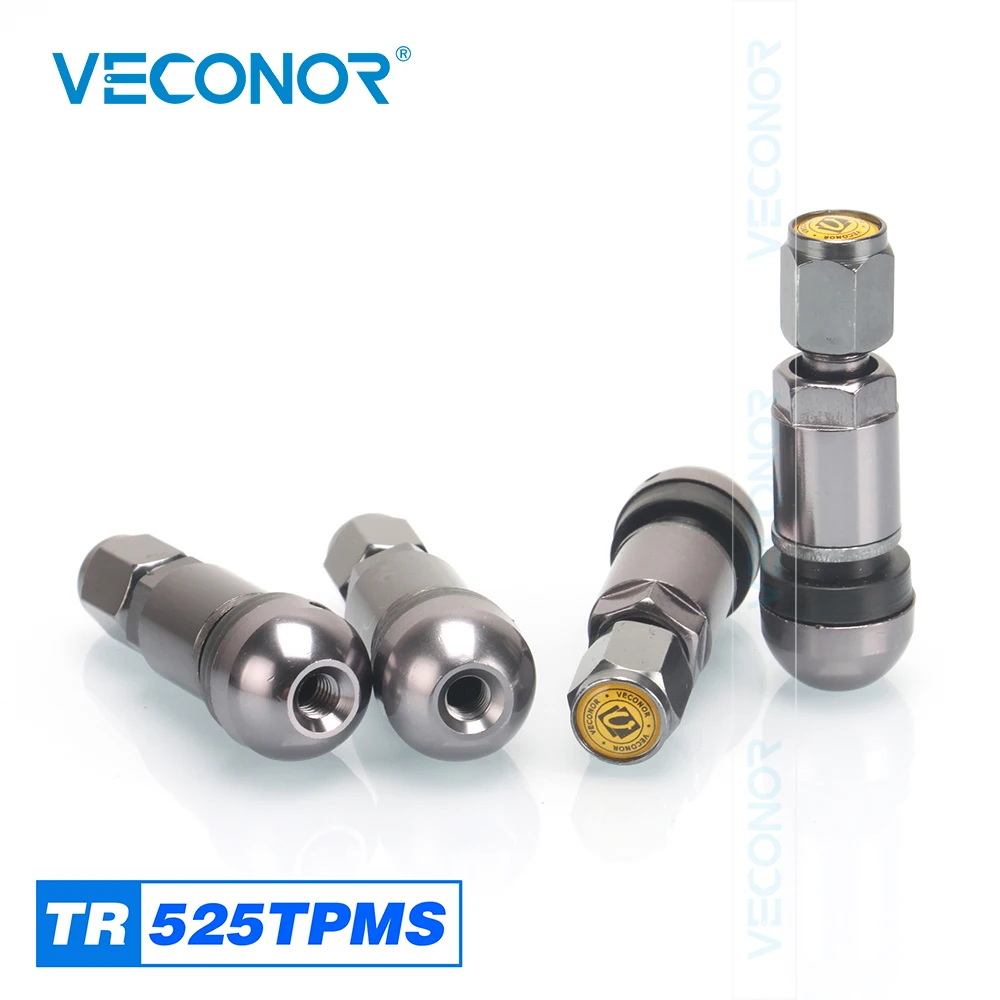4 Pieces Set Tr525 Tpms Aluminum Tire Valves Tubeless Tyre Valve Stem ...
