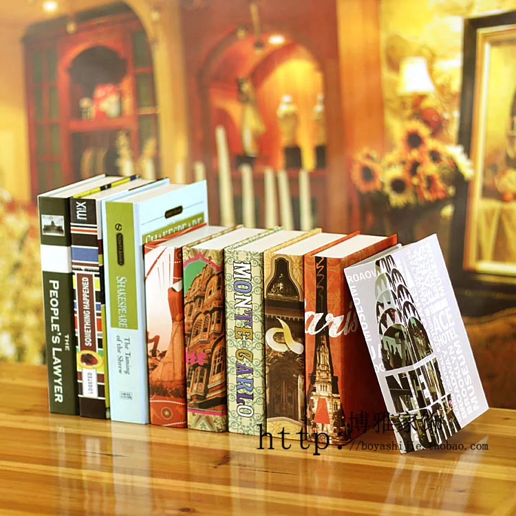10pc of modern office decoration ccessories Home Furnishing Fake Book ...