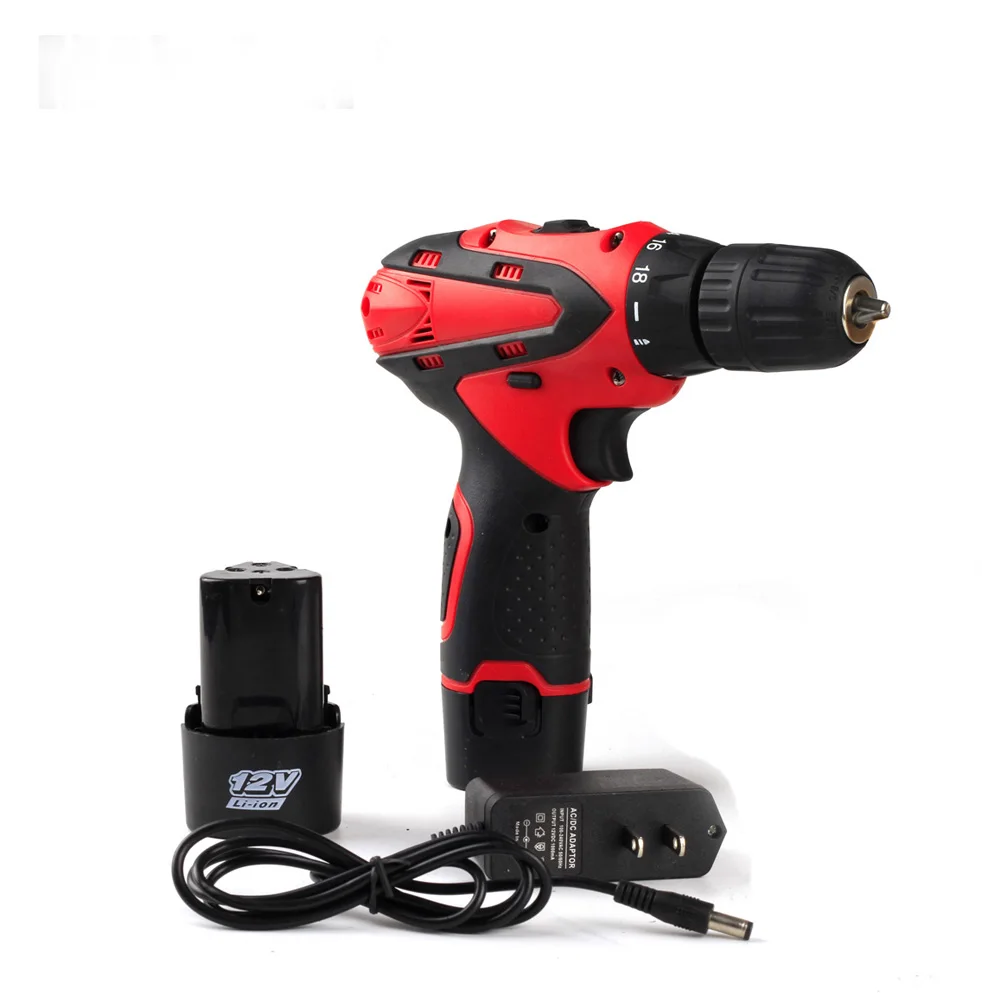 12v Two Speed Rechargeable Cordless Hand Electric Drill Lithium Battery