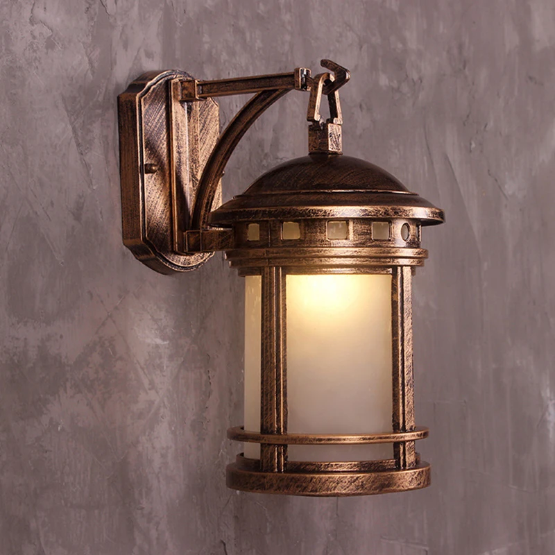 Retro Wall Lamp Vintage Iron European American Beside Light For Bar ...