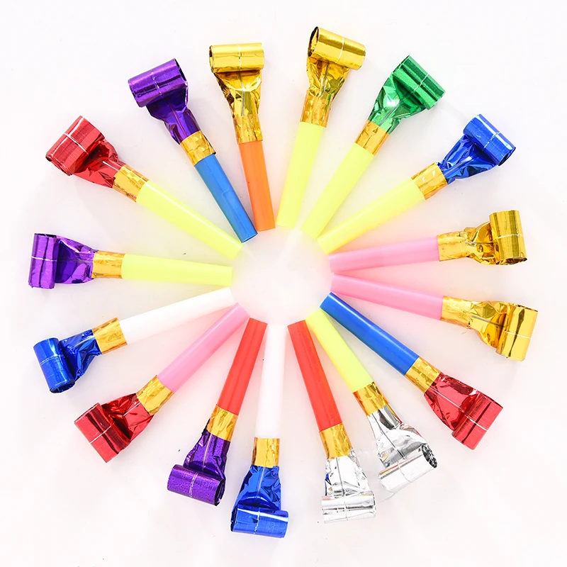 50 pcs/ lot kids Blowing Dragon Whistle Funny Colorful Whistles ...