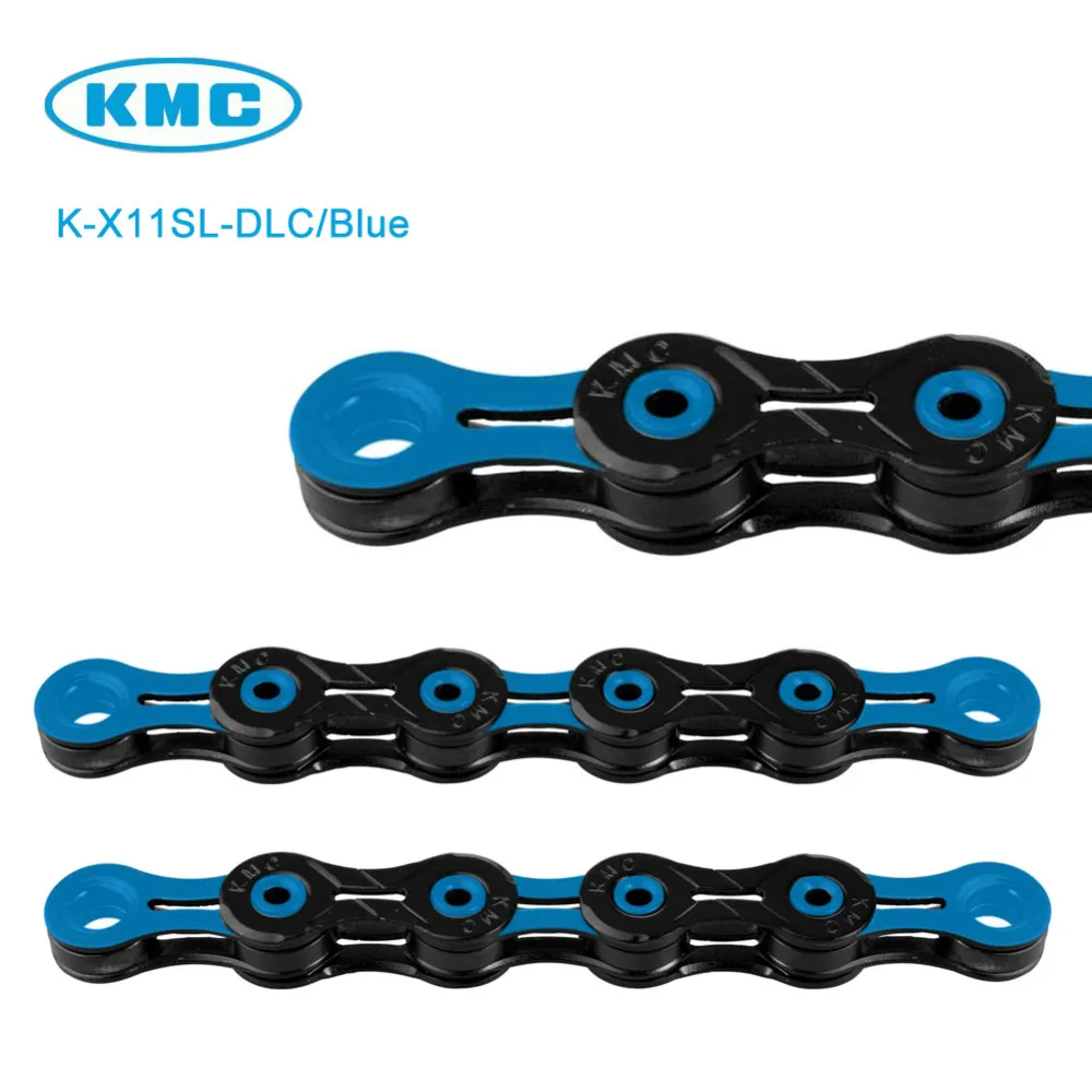 Original KMC X11SL DLC 11 Speed Black/Blue for Trekking 116 Links Super ...