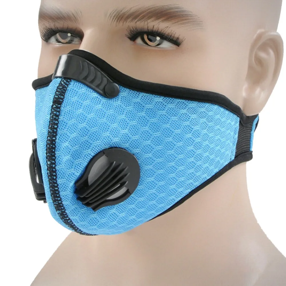 Unisex Outdoor Bike Anti dust Half 3D Face Mask Dust Mask with Filter ...