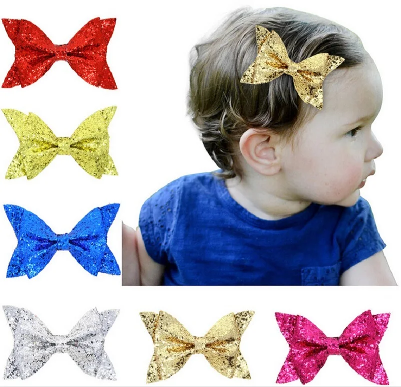 Naturalwell Kids bow hair accessories Two Layered Bow Lovely Solid ...
