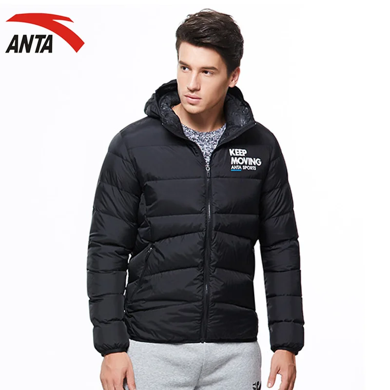 Anta 남성 다운 재킷, 겨울 농축, 방풍, 열 절연, 스포츠 착용|thermal jacket winter|jacket ...
