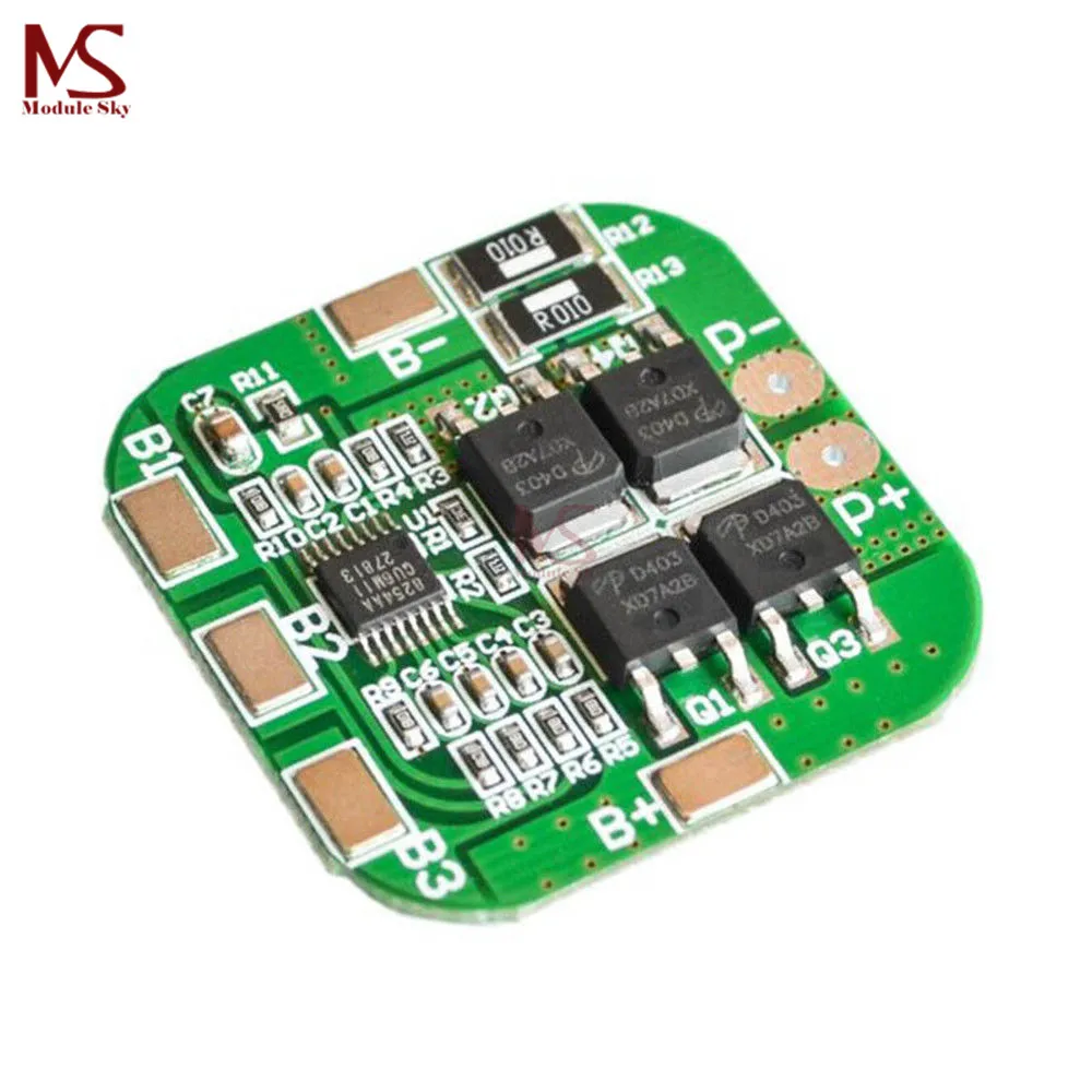 4S 14.8V / 16.8V 20A Peak Li ion BMS PCM Battery Protection Board BMS ...