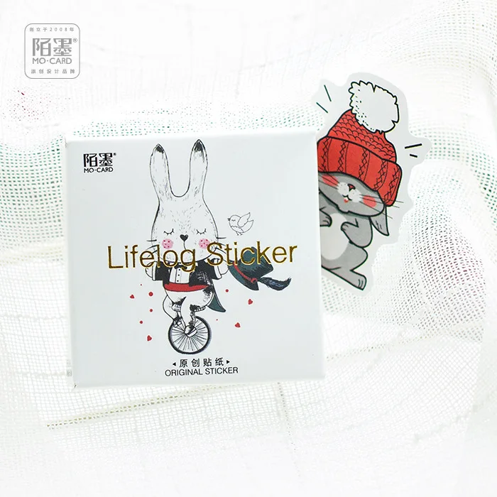 45pcs Hello Rabbit Mini Paper Sticker Decoration Diy Album Diary ...